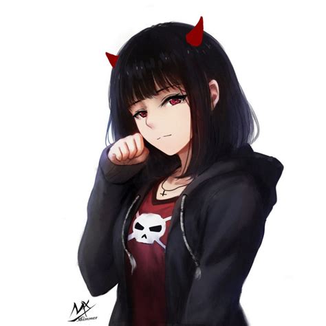 Cute Demon Anime Girl Wallpapers Wallpaper Cave