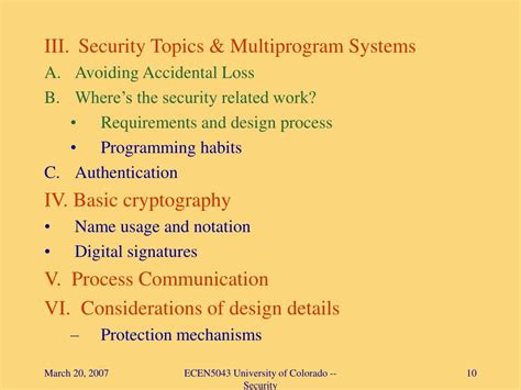 Ppt Some Aspects Of Security In A Multiprogramming Environment