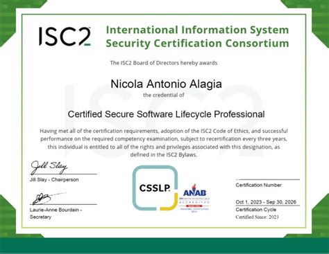 Nicola A On Linkedin Csslp