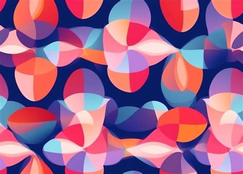 Premium Ai Image Abstract Background With Colorful Shapes And Lines Generative Ai
