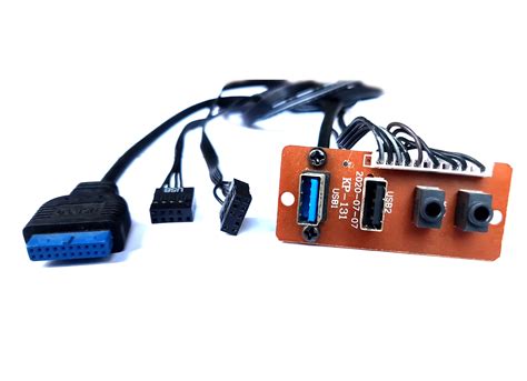 Front Case Panel Usb 20 30 Port Chassis Pc Computer Case Audio Front Panel Replace Cable