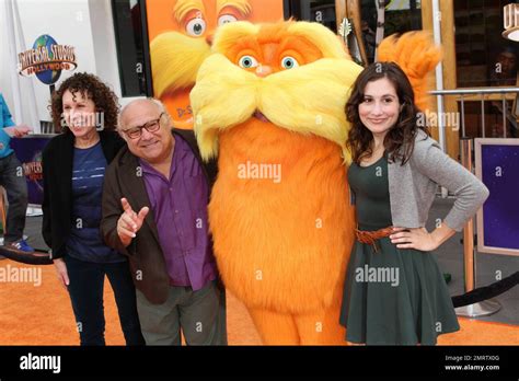 Rhea Perlman Danny Devito The Lorax And Daughter Lucy Devito At The Lorax Premiere Held At