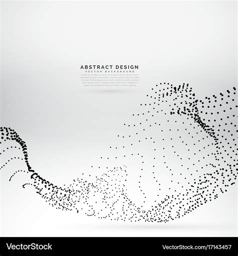 Dynamic Particle Array Mesh Background Royalty Free Vector