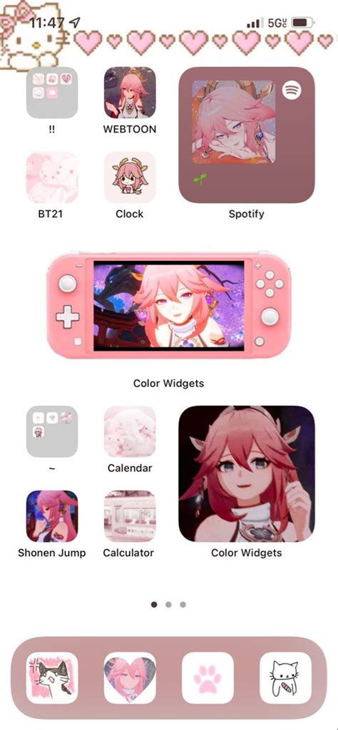 Yae Miko Theme Electronic Products Shopping Screenshot Phone