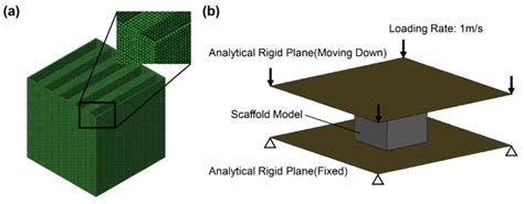 A Mesh Of The Finite Element Model For The Scaffold With Four Wall