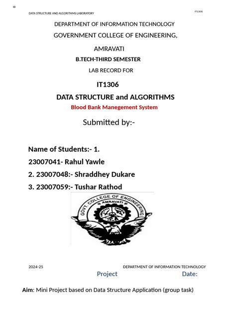 final dsa mini project pdf 20241027 225622 0000 pdf computer