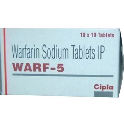 5 Mg Warf Warfarin Tablets At ₹ 120strip In Nagpur Id 2854587374655