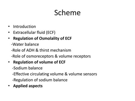 Regulation Of Volume And Tonicity Of Ecf Pptx Heart And