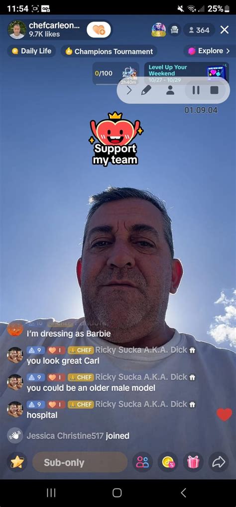 Oct 27th Carl Got A New Possible Crush 🤣 In Chat And He Got 60 Total In