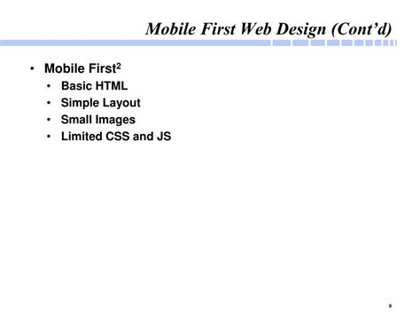 Ppt Mobile First Responsive Web Design Powerpoint Presentation Free