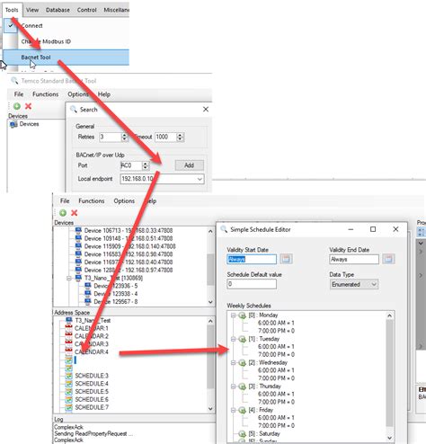 Control Of T3 Bacnet Schedule Time Integrating With Other Systems
