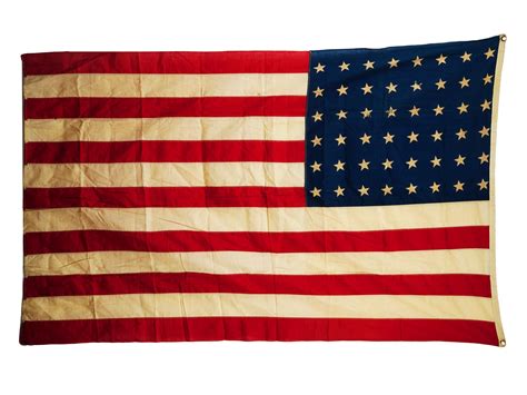At Auction Wwii Era Us American Flag With 48th Stars
