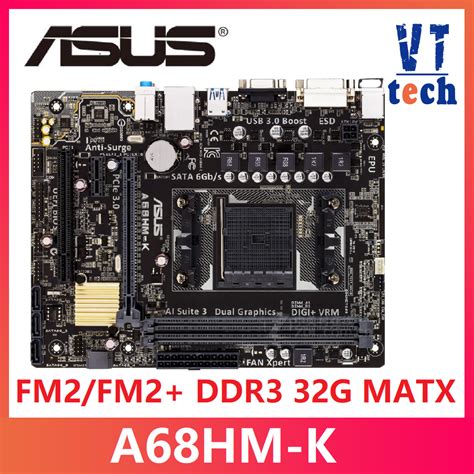 Asus A68HM-K Desktop Motherboard AMD A68H A55 A68 A88XM A68M FM2/FM2 ...
