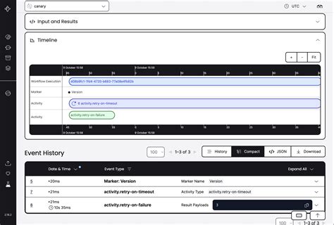 Workflow Visualization With Temporals Timeline View Temporal