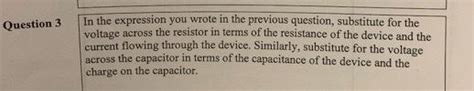 Solved Consider The Case Of The RC Circuit With The Chegg