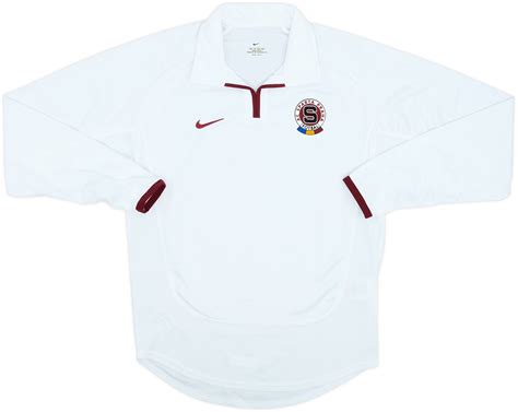 2001 02 Sparta Prague Player Issue Away L S Shirt 10 10 Xs