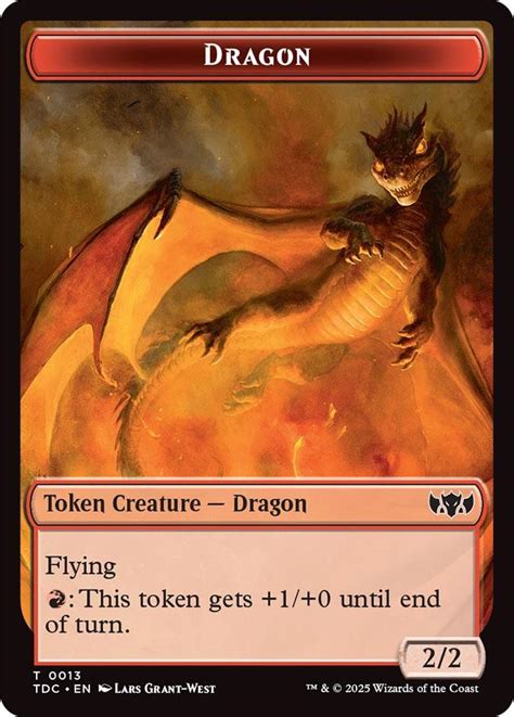 Tarkir Dragonstorm Commander Decks Dragon Egg Token Dragon Token