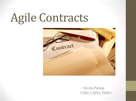Agile Contracts Ppt