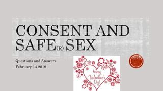 Consent And Safer Sex PPTX