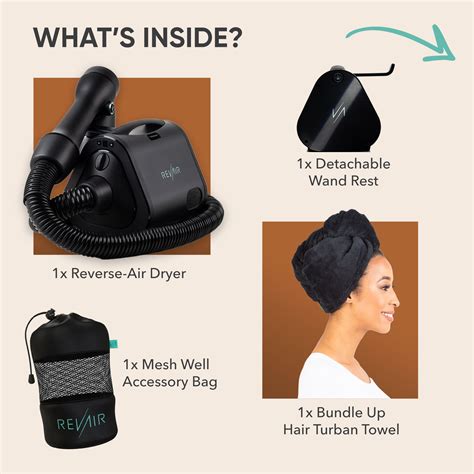 Revair Total Package Reverse Air Hair Dryer Wfriction Free