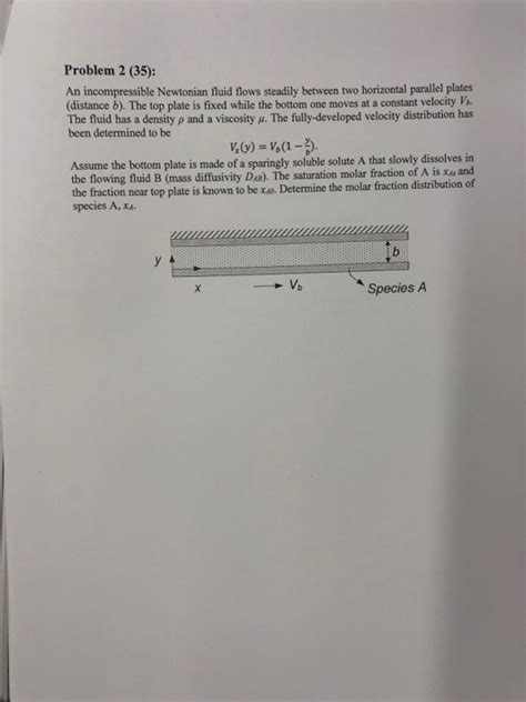 solved problem 2 35 an incompressible newtonian fluid