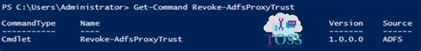 Revoke Adfsproxytrust Adfs Powershell Toss