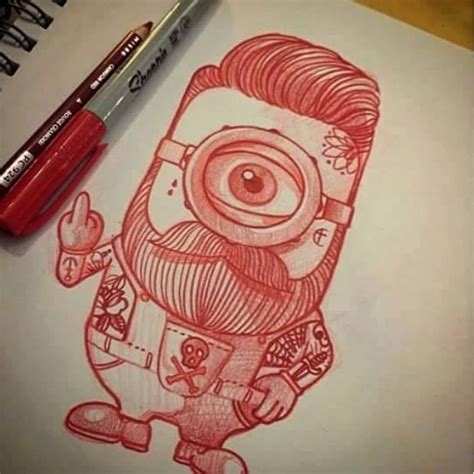 Brave And Bearded — “beard Art ” The Bearded Minion If By Any