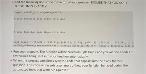 Solved Write A FUNCTION Based On The Following Chegg