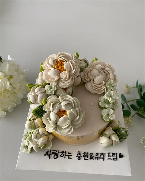 꽃담터 1호 크레센트 주문 주셔서 감사합니다 인천앙금플라워케이크 앙금플라워 인천떡케이크 구월동떡케이크 주안떡케이크 관교동떡케이크 간석동떡케이크 앙금플라워