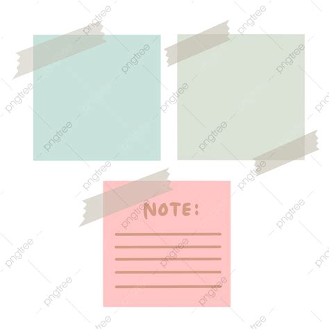 메모 스티커 샤비시크 컬러 노트 일러스트 메모지 종이 포스트잇 메모 스티커 메모 알림 Png 일러스트 및 Psd 이미지 무료 다운로드 Pngtree