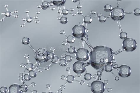 Molecule Structure Under Microscope Molecule Or Atom In A Captivating