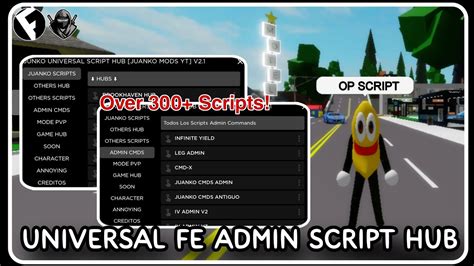 Universal Fe Admin Script Hub Roblox Scripts Over 300 Features