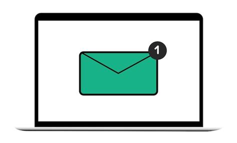 Premium Vector Notification On A Laptop On A Transparent Background