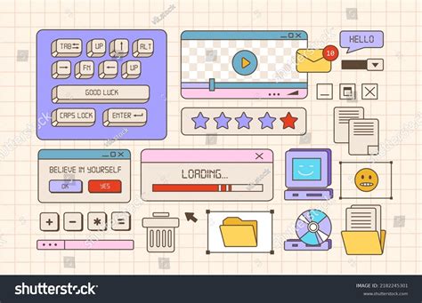 Keyboard Button Pop Up Vector Over 26 Royalty Free Licensable Stock