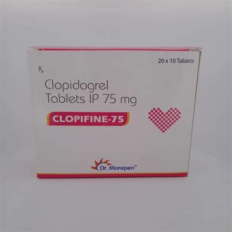 Clopidogrel 75 Mg Tablets At ₹ 400stripe Clopidogrel Bisulphate