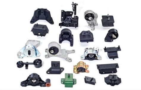 Black Car Engine Mounting For Automobile Feature Corrosion