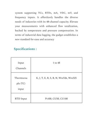 Multi Channel Data Logger PDF