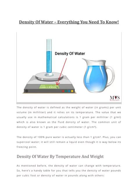 PPT Density Of Water Everything You Need To Know PowerPoint Presentation ID