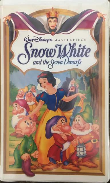 Rare Snow White And The Seven Dwarfs Disney Masterpiece Collection Vhs
