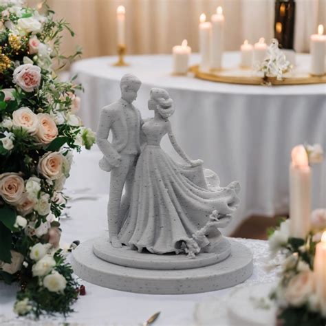 Eternal Elegance Bride And Groom Romantic Sculpture By Handsin3d Makerworld Download Free 3d Models