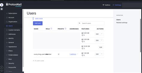 users name is not wrapped · issue 189 · protonmail proton mail