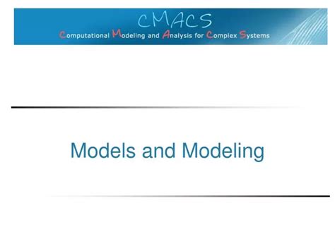 PPT Models And Modeling PowerPoint Presentation Free Download ID 2389682