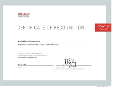 Aravind D On Linkedin Oraclecloudinfrastructure