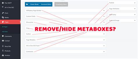 How To Remove Wordpress Plugins Metabox On Products Post And Page