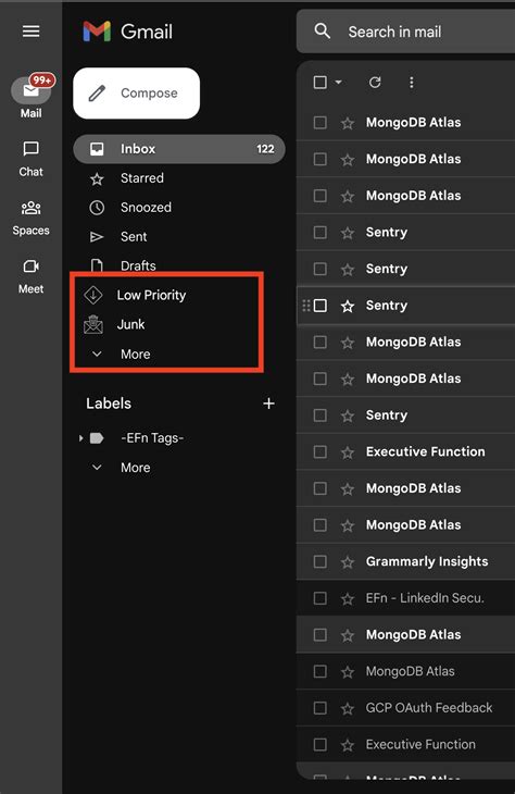 When The Gmail Apps Are Turned Off The Navitem Ui And Ordering Are