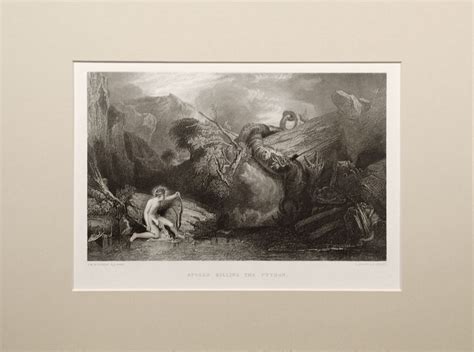 Apollo Killing The Python Stocks After Turner Virtue Engraving For Sale