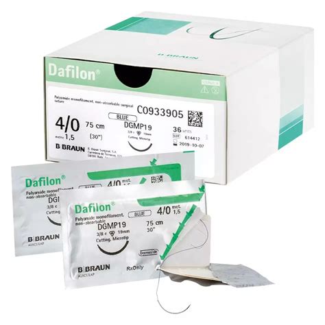 Buy B Braun Dafilon Suture Material Usp 3 0 Ep 2 45 Cm And Dsmp 19