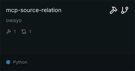 Mcp Source Relation Server Glama