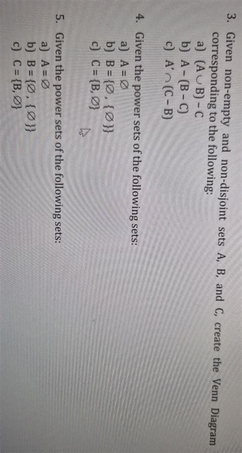 3 Given Non Empty And Non Disjoint Sets A StudyX