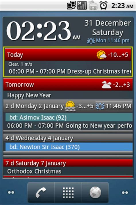Android 용 Clock And Event Widget Apk 다운로드